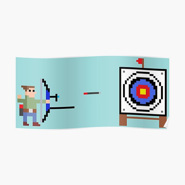 "Archery retro arcade 3" Poster by archerylife | Redbubble