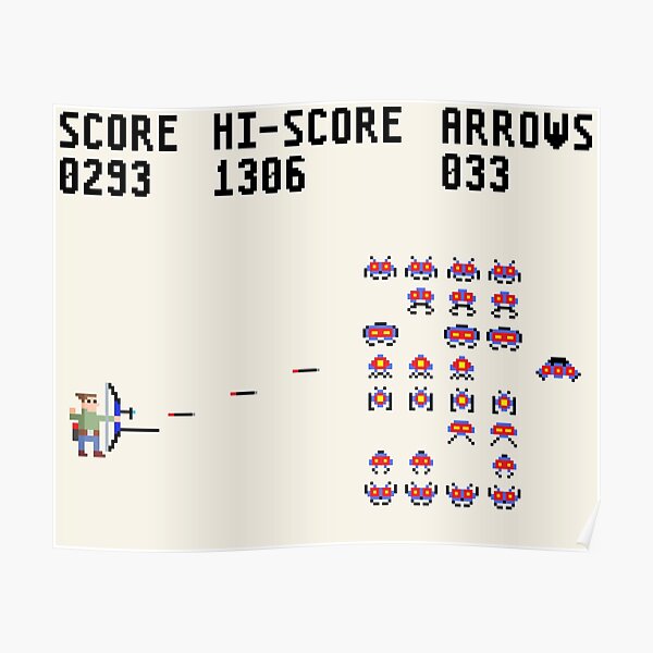 "Archery retro arcade" Poster by archerylife | Redbubble