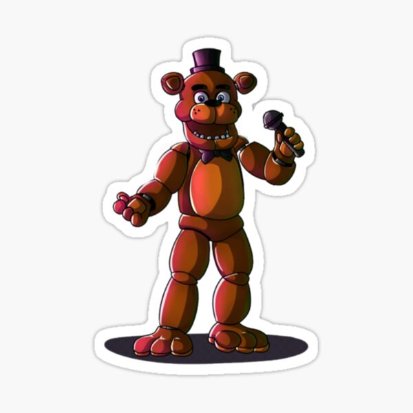"Freddy Fazbear" Sticker for Sale by BoombaClap | Redbubble