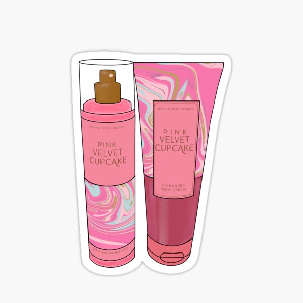 "Bath & Body Works ~ Pink Velvet Cupcake" Sticker for Sale by ...
