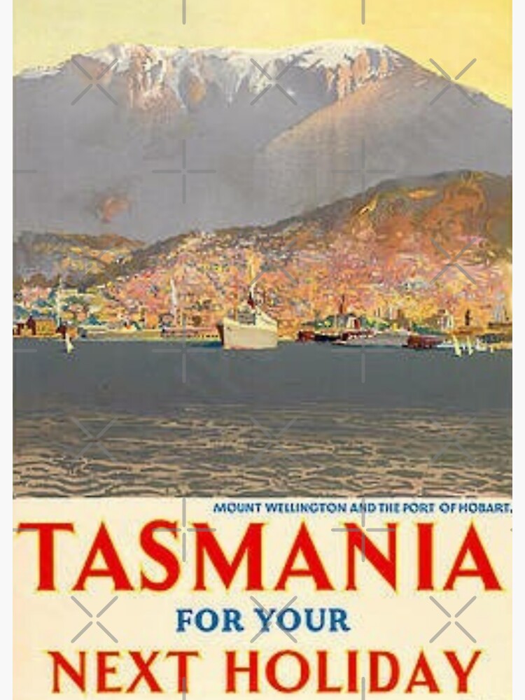 "Tasmania Australia Vintage Travel Poster | Old Tasmanian Australian ...