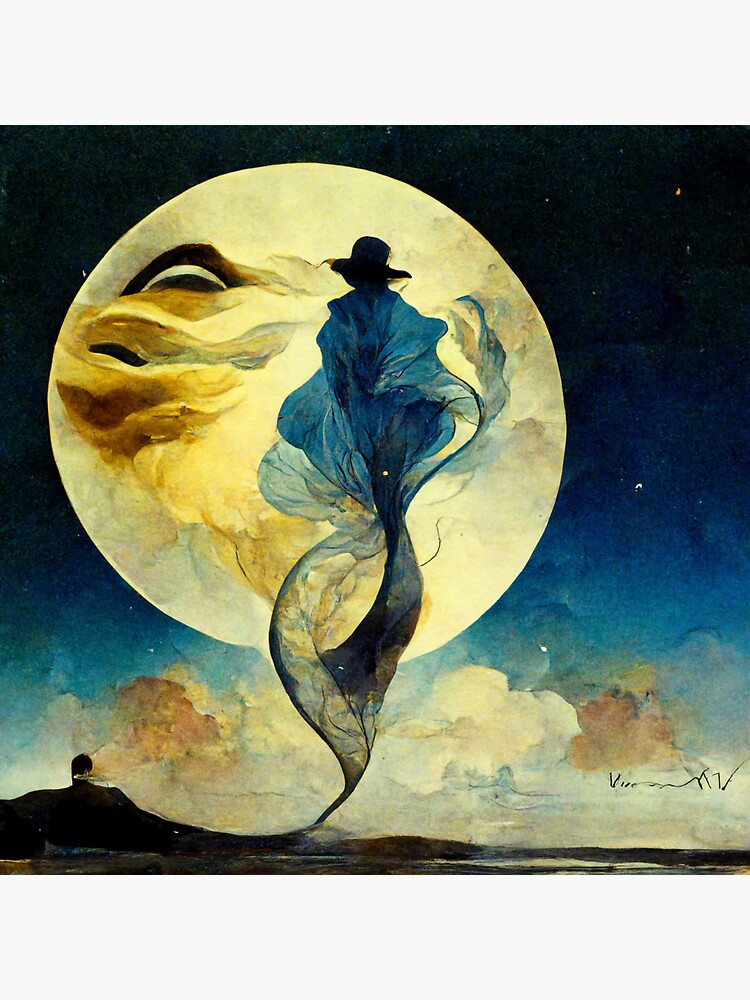 ""Moondance" by Van Morrison" Sticker for Sale by aiartwork2022 | Redbubble