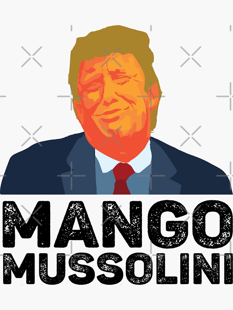 "Mungo Mussolini" Sticker for Sale by big12tee | Redbubble