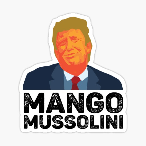 "Mungo Mussolini" Sticker for Sale by big12tee | Redbubble