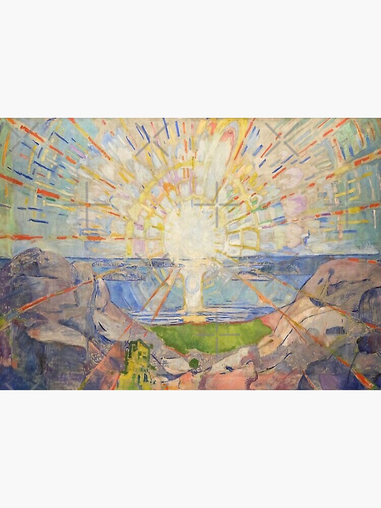 Edvard Munch - The Sun, artwork by Edvard Munch Premium Matte Vertical ...