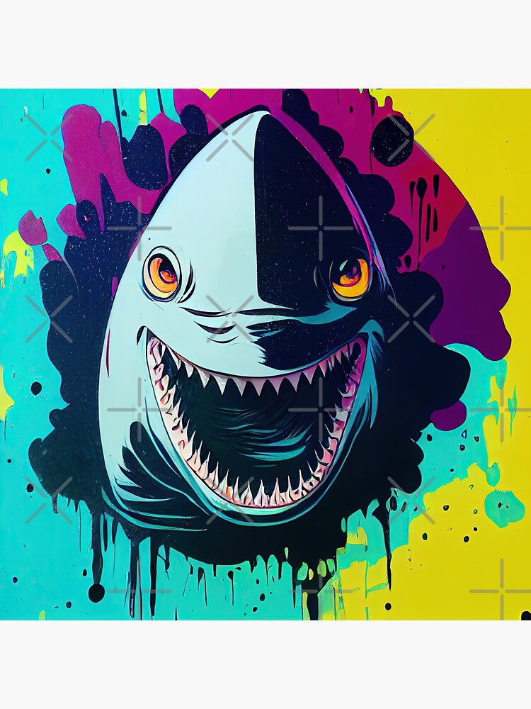 "Jaws" Sticker for Sale by Jada-Art-Shop | Redbubble