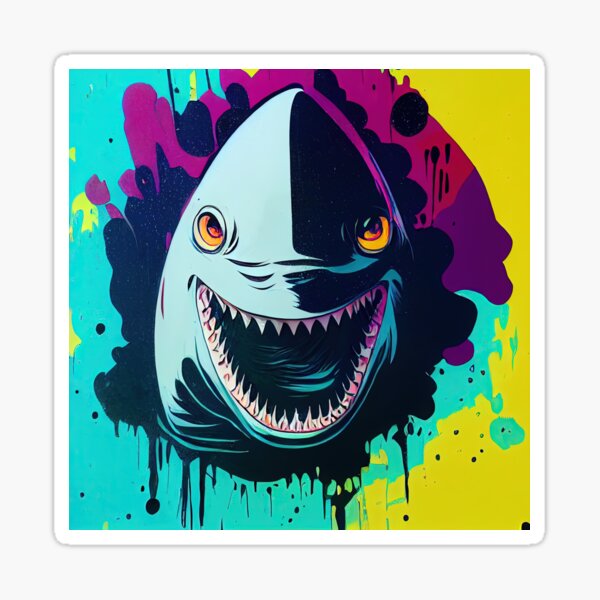 "Jaws" Sticker for Sale by Jada-Art-Shop | Redbubble