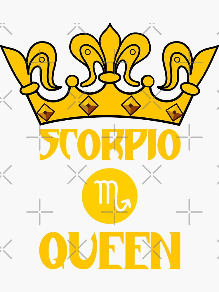 "Scorpio Queen Graphic T-Shirt " Sticker for Sale by MyStarSign | Redbubble