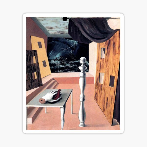 Pegatina «"The Difficult Crossing", by Rene Magritte Magritte art ...