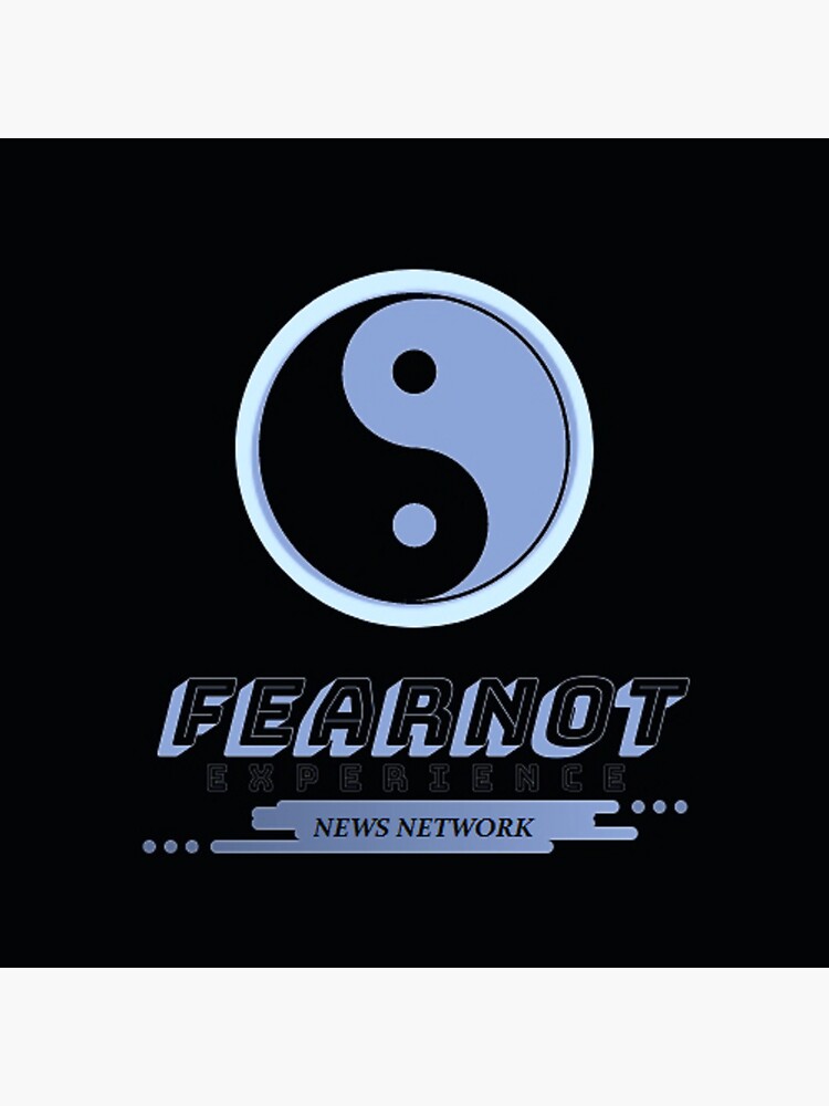 Pegatina «Logotipo de la red de noticias Fearnot Experience Azul» de FNEXPERIENCE | Redbubble