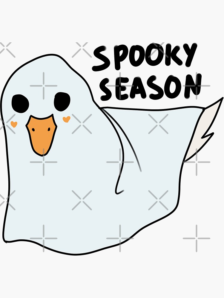 "Spooky szn duck" Sticker for Sale by Efdolphin | Redbubble