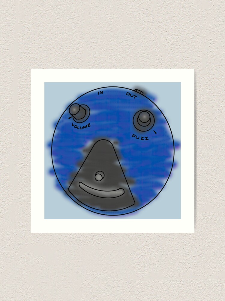 "Blue Fuzzy Face" Art Print for Sale by Firewallmud | Redbubble