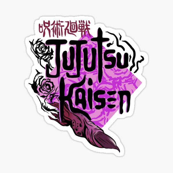 "Jujutsu Kaisen Logo with sukuna finger" Sticker for Sale by Natush ...
