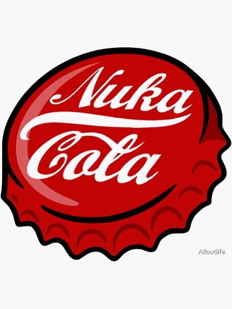 "Fallout Nuka Cola Cap" Sticker for Sale by Alloutlife | Redbubble