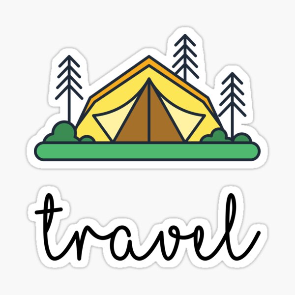 "travel, adventure, nature" Sticker by PineLemon | Redbubble