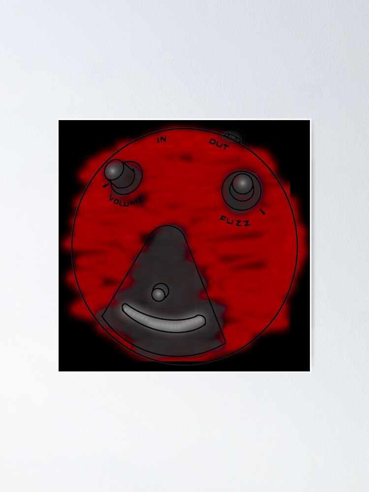"Red Fuzzy Face" Poster for Sale by Firewallmud | Redbubble