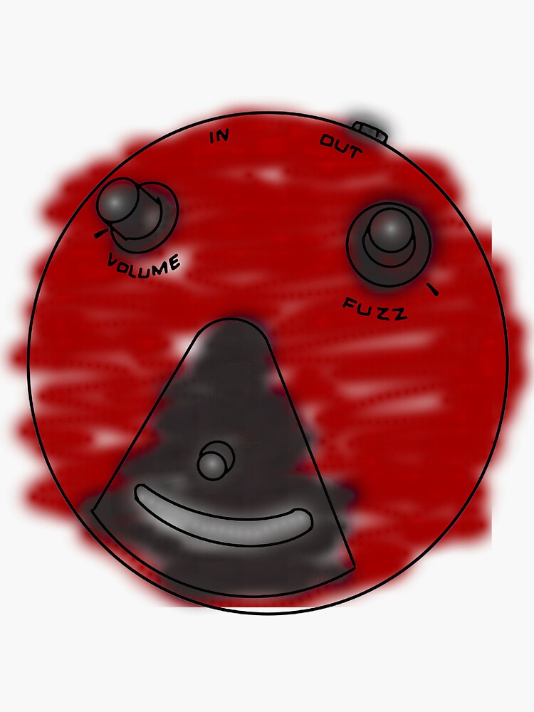 "Red Fuzzy Face" Sticker for Sale by Firewallmud | Redbubble