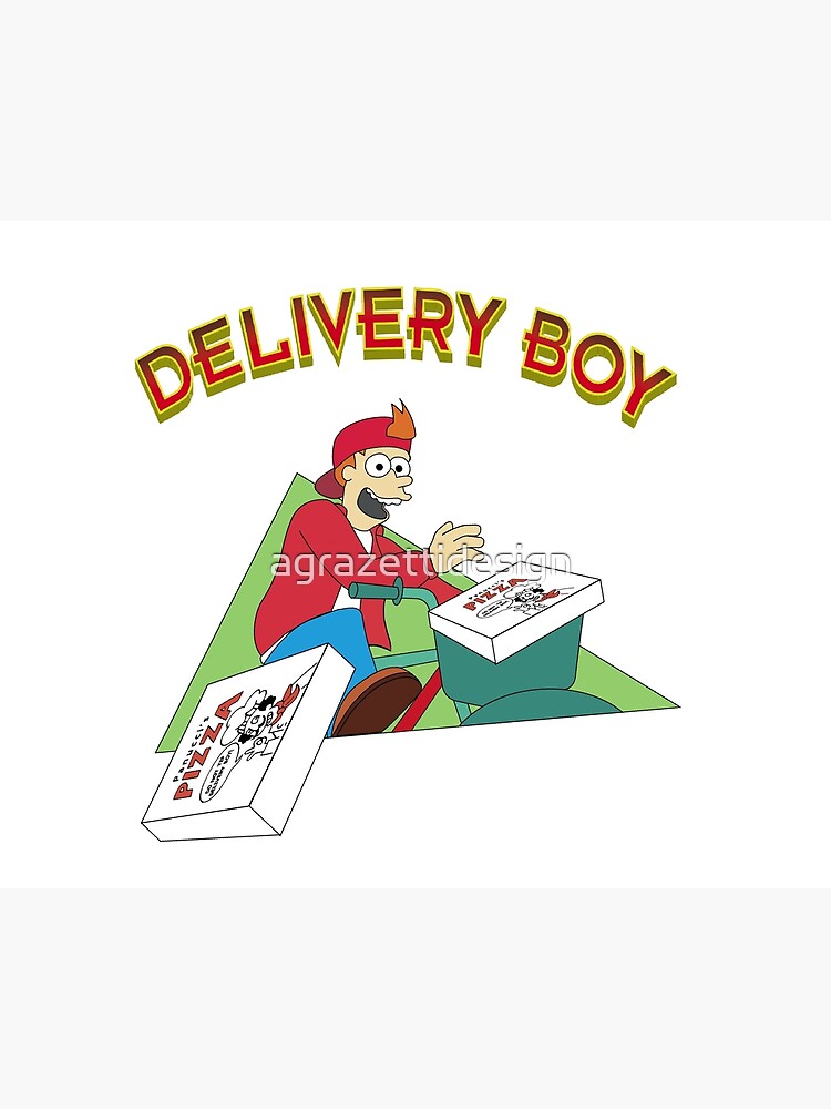 "Delivery Boy" Poster for Sale by agrazettidesign | Redbubble