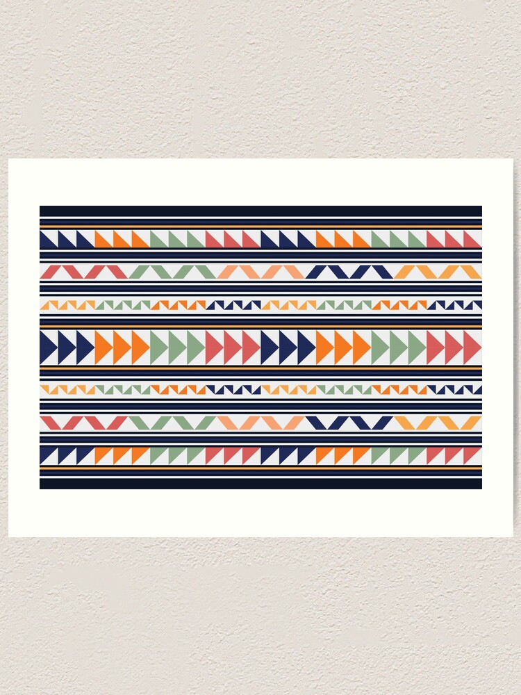 "Ethnic Akha Embroidered fabric Pattern design for textile" Art Print ...