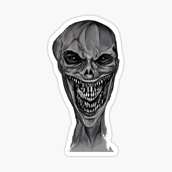 "Scary face " Sticker for Sale by touzaniabdou | Redbubble
