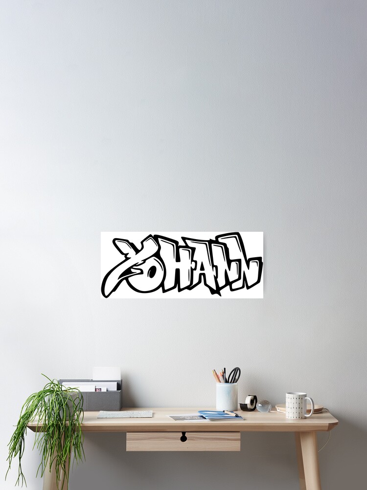 "Yohann - Graffiti Name Design" Poster for Sale by NameThatShirt ...