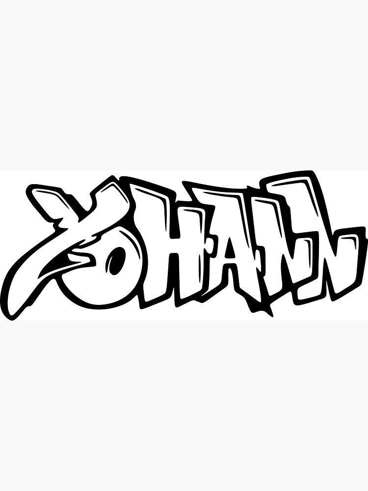 "Yohann - Graffiti Name Design" Sticker for Sale by NameThatShirt ...