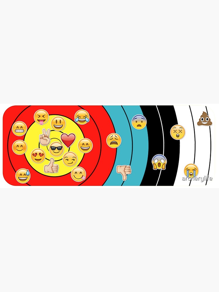 "Target & emoji" Poster by archerylife | Redbubble