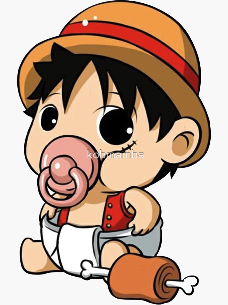 "One Piece Luffy Baby" Sticker for Sale by kobmamba | Redbubble