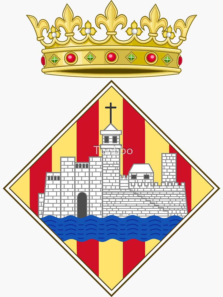 "Ciutadella de Menorca Coat of Arms, Spain" Sticker for Sale by Tonbbo ...