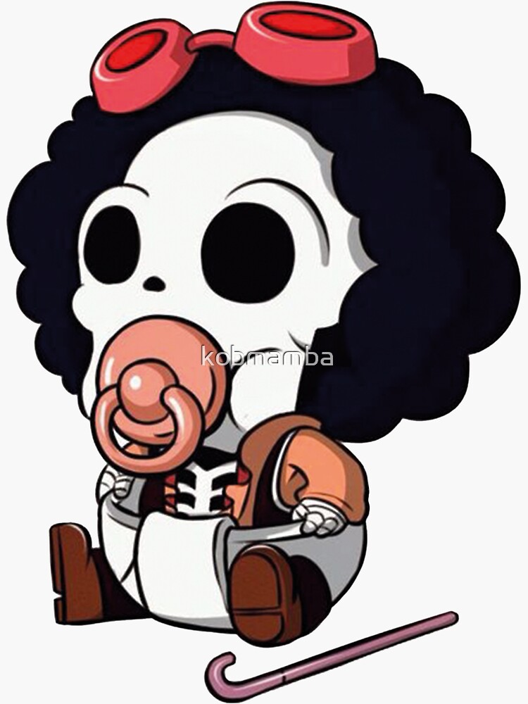 "One Piece Brook Baby" Sticker for Sale by kobmamba | Redbubble