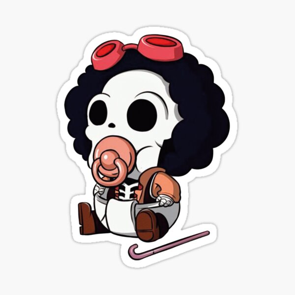 "One Piece Brook Baby" Sticker for Sale by kobmamba | Redbubble