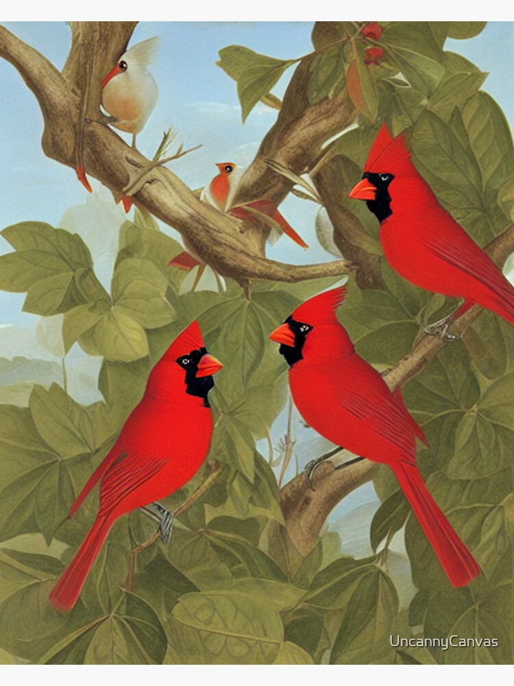 "Cardinal 03" Sticker for Sale by UncannyCanvas | Redbubble