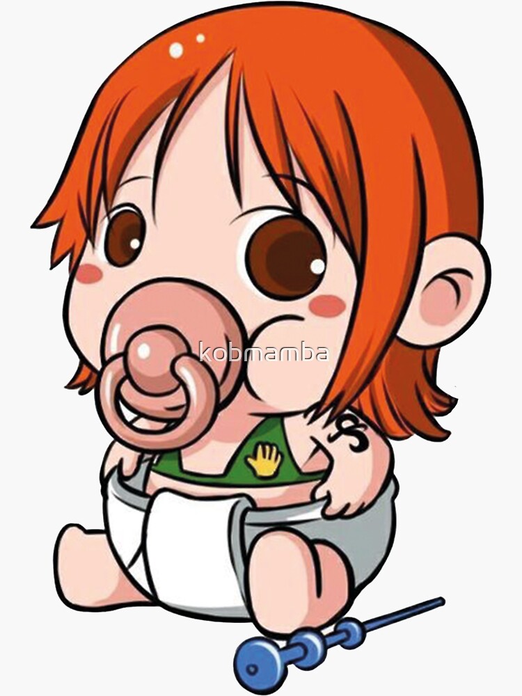"One Piece Nami Baby" Sticker for Sale by kobmamba | Redbubble