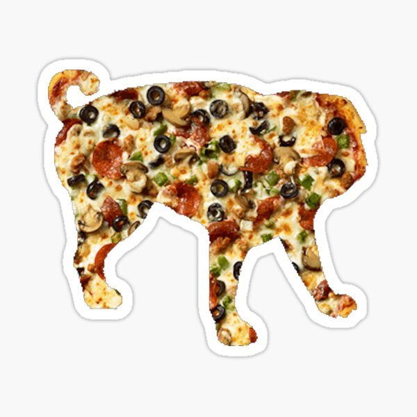 "Pizza Pug! Pug made of supreme pizza. Scientifically accurate ...