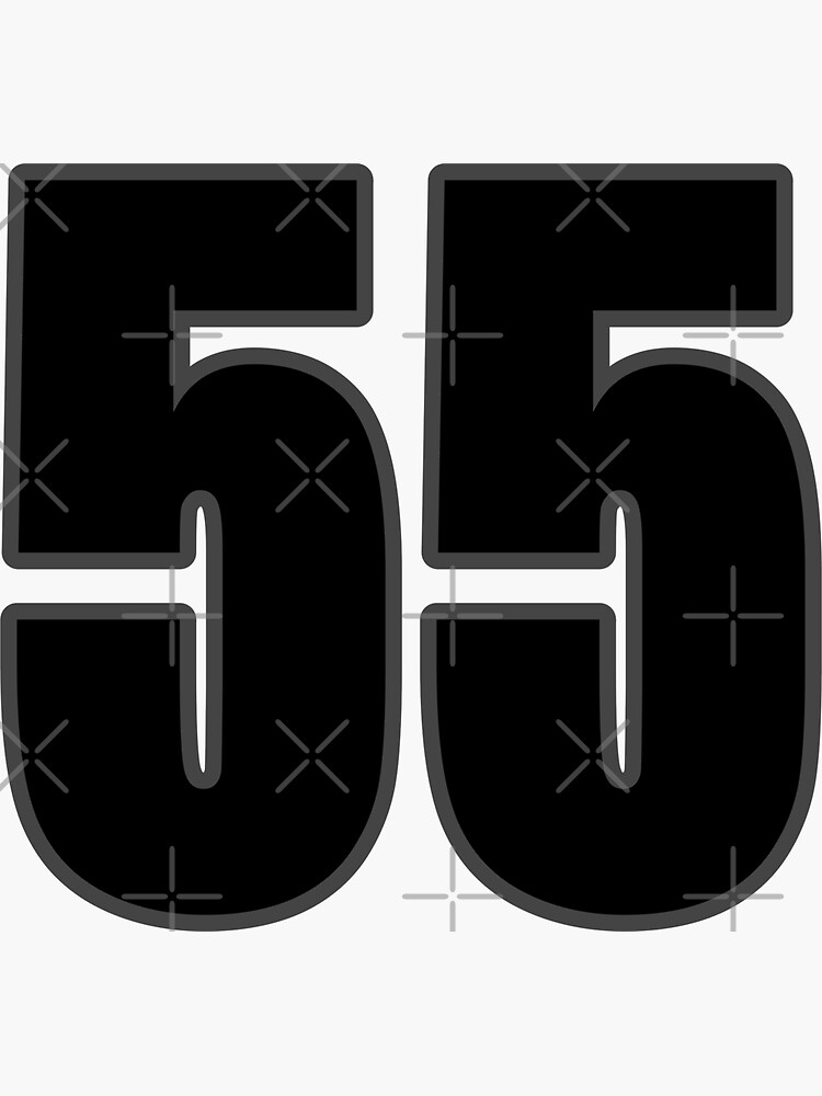 "55" Sticker for Sale by DUSEM | Redbubble