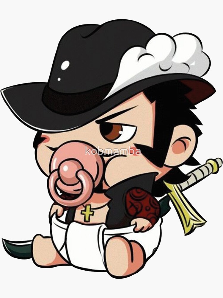 "One Piece Mihawk Baby" Sticker for Sale by kobmamba | Redbubble