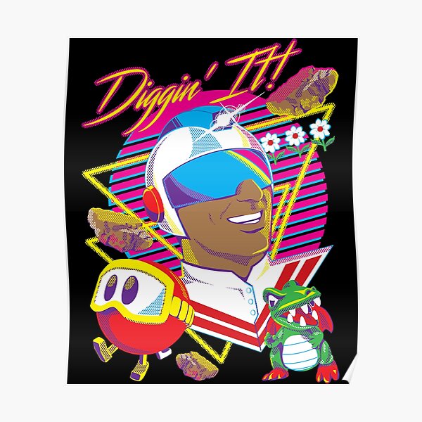 "Best Boys Girls Dig Pixel Art Dug Music Awesome" Poster for Sale by ...