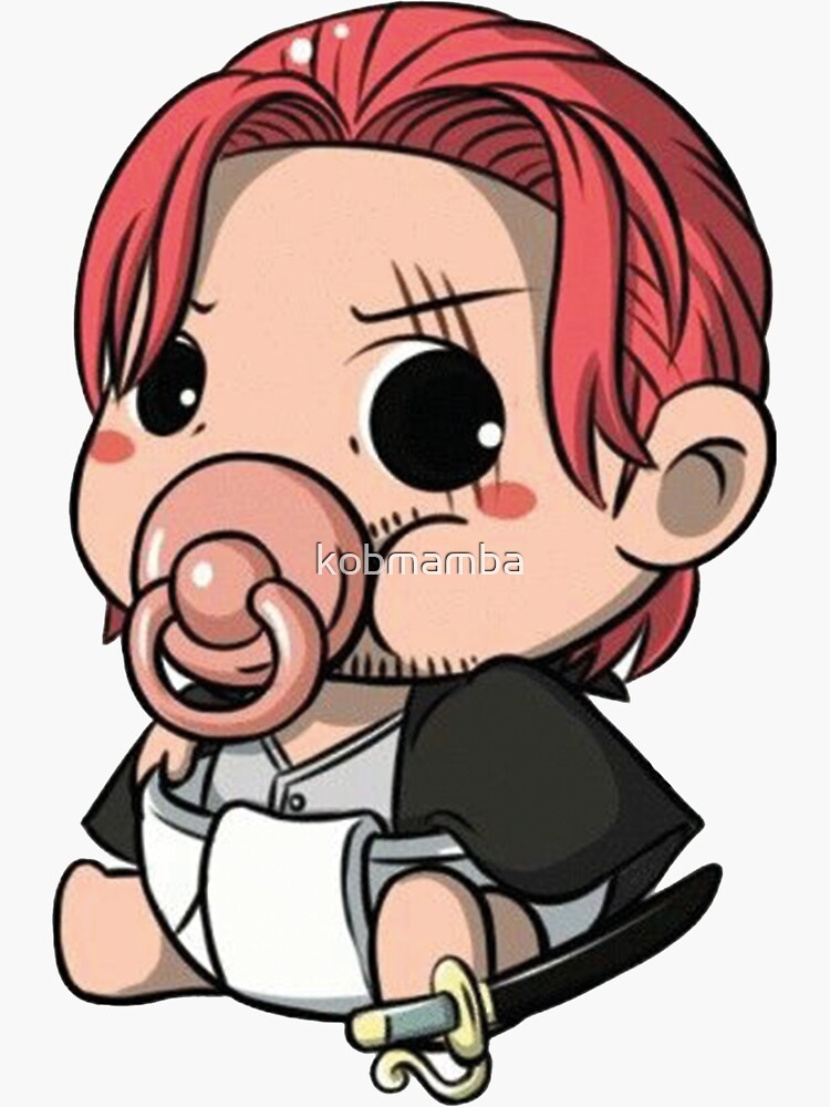 "One Piece Shanks Baby" Sticker for Sale by kobmamba | Redbubble