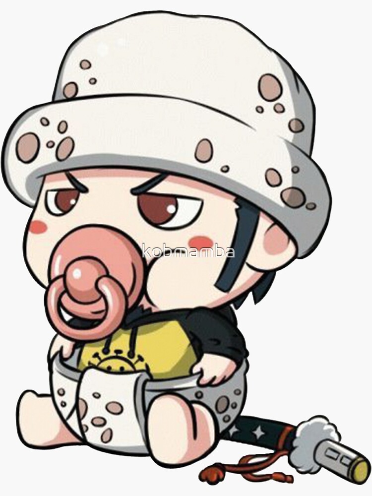 Pegatina for Sale con la obra «One Piece Trafalgar Law Bebé» de ...