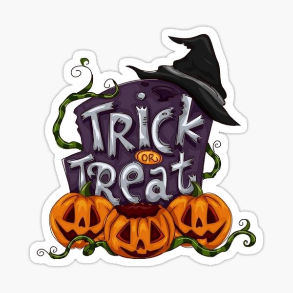"Halloween evil scary pumpkin " Sticker for Sale by sunwukong-sage ...