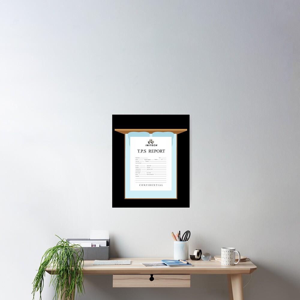 "TPS reports with a cover sheet, Office Space" Poster for Sale by ...