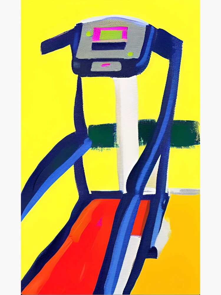 "Treadmill" Sticker for Sale by GouacheGal | Redbubble