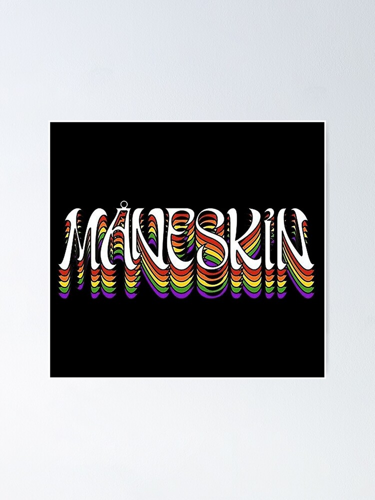 "the best art and logo Måneskin band" Poster for Sale by fraddaz ...