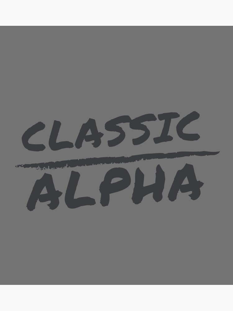 "Classic Alpha" Sticker for Sale by MajorsMart | Redbubble