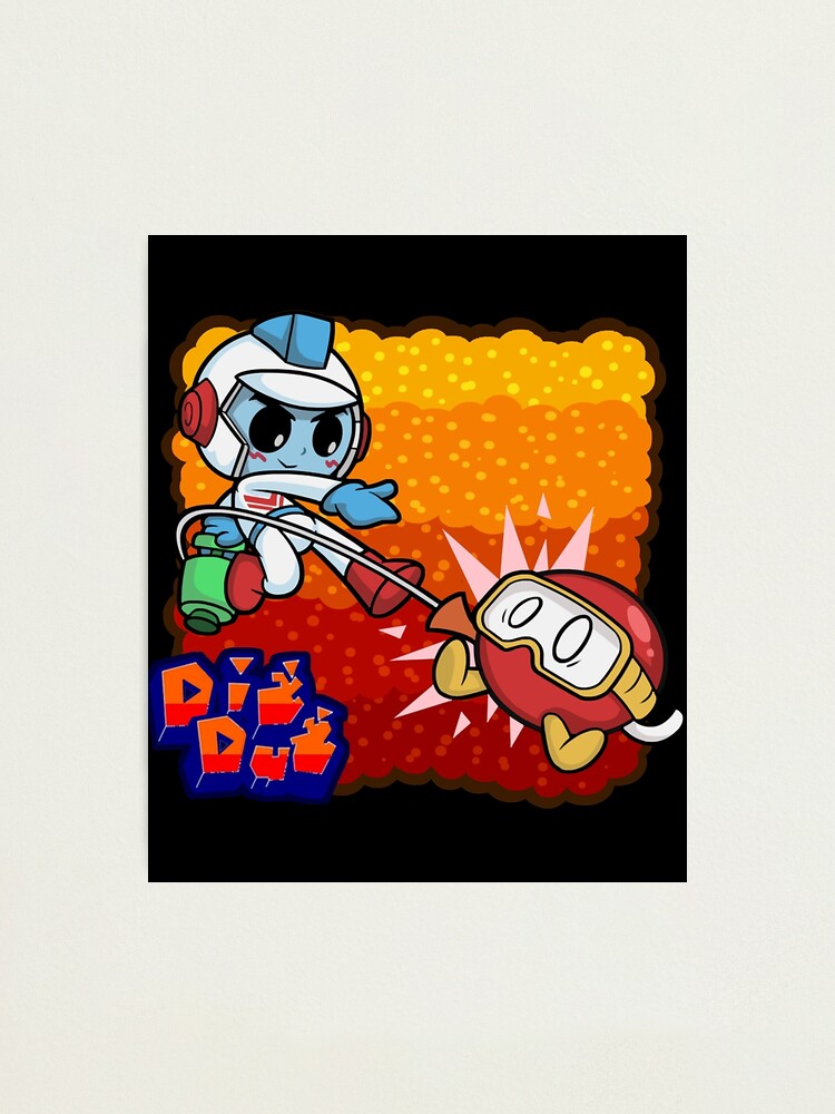 "First Day Of Dig Pixel Art Dug Vintage Style Art" Photographic Print ...