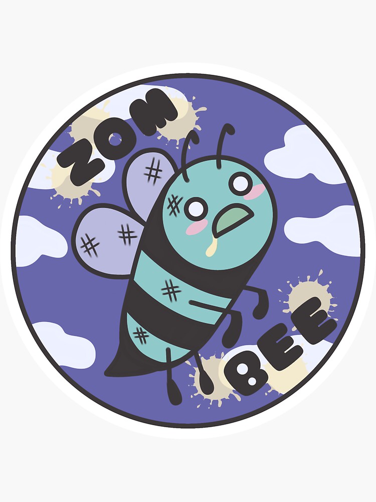 "Zom Bee sticker" Sticker for Sale by NerdImpact | Redbubble