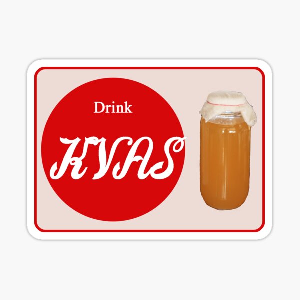 "Drink KVAS" Sticker for Sale by Henrich | Redbubble