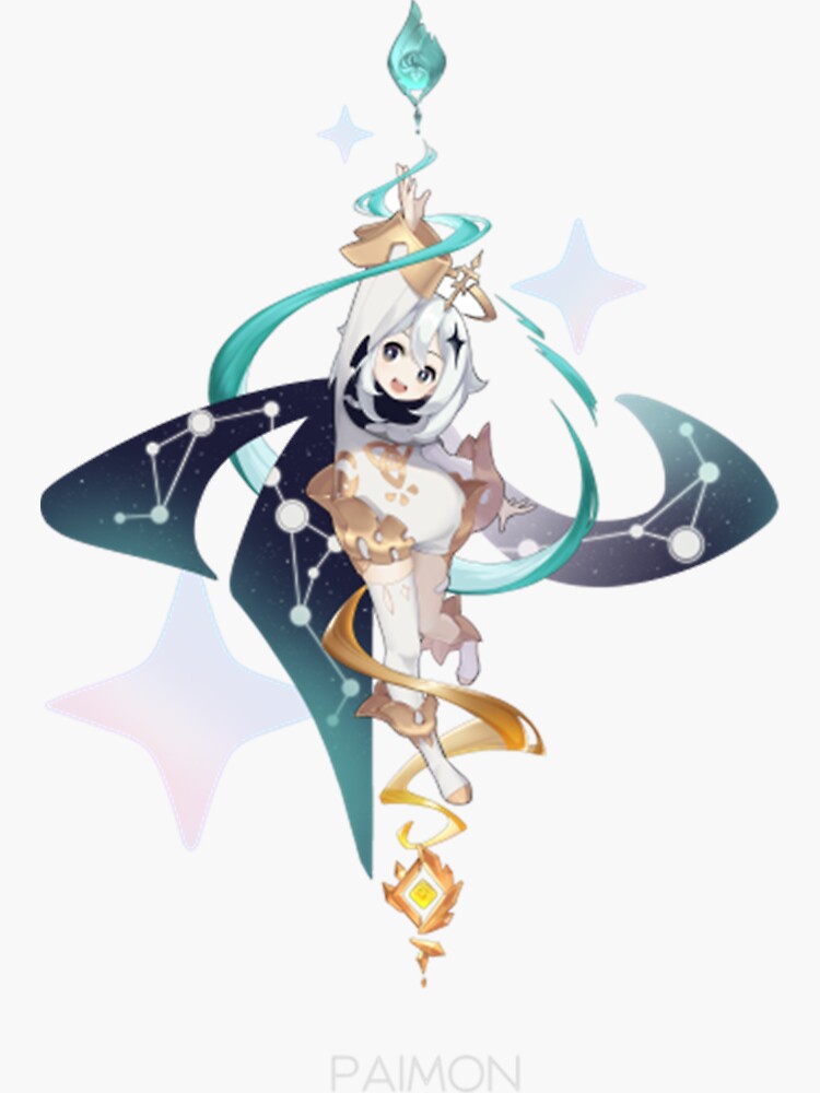 "Genshin Impact Paimon - Paimon -" Sticker for Sale by Milekhinromanro ...