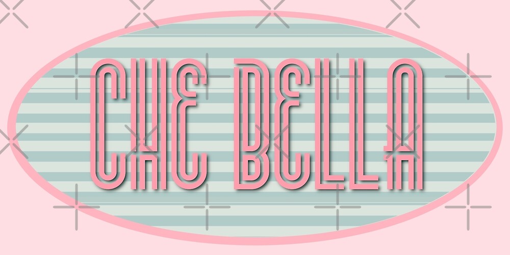 "Che Bella - - Italian words meaning How Beautiful. Vintage blue candy ...