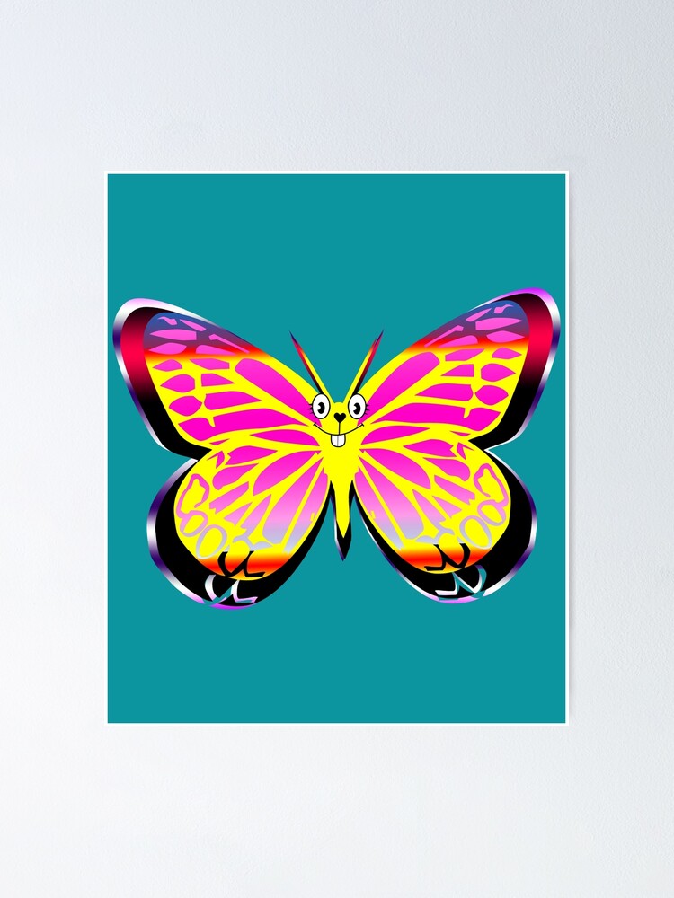 "monarch butterfly sticker pack emoji" Poster for Sale by kyootpets ...